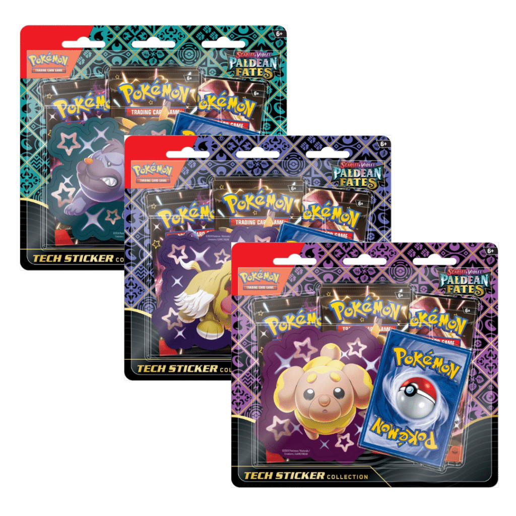 Pokémon TCG: Paldean Fates Tech Sticker Collection (Set of 3) | Release ...