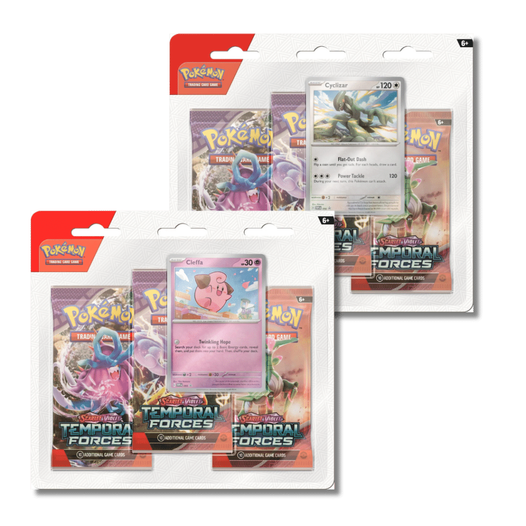 Pokémon TCG: Scarlet & Violet Temporal Forces 3-Pack Blister COMBO ...